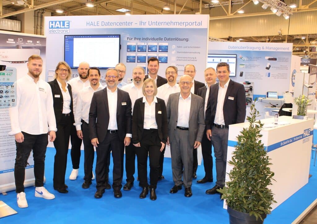 Hale präsentiert seinen neuen Taxameter